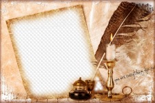 Vintage photo frame template