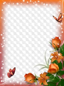 Flower frames png, psd » Страница 5