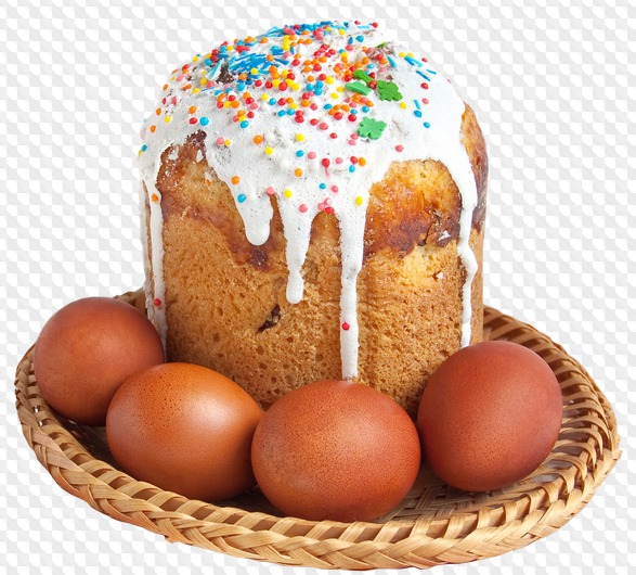 Easter cakes, PNG images with transparent background