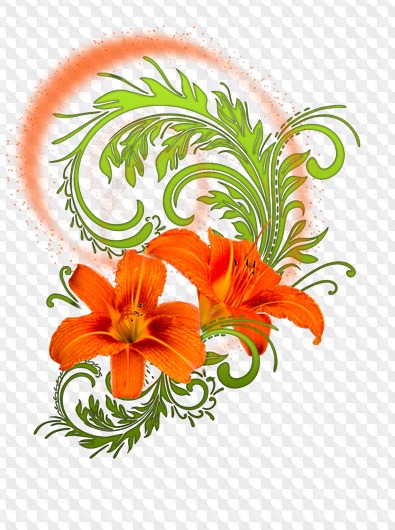 Flowers curls Clip Art png download