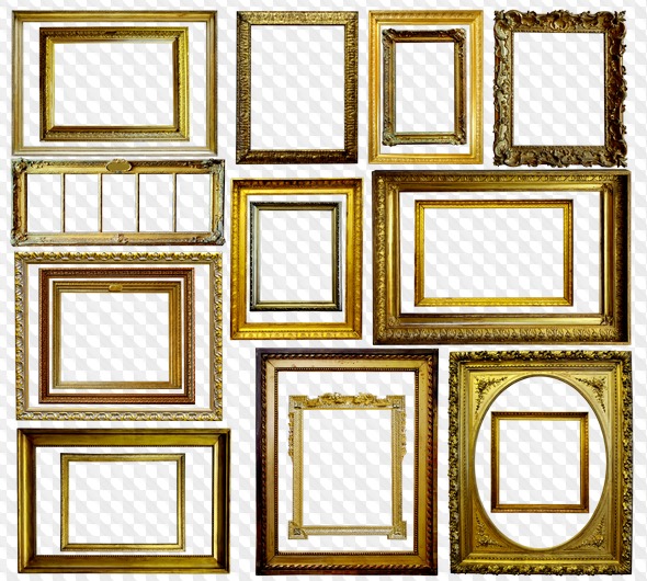 Luxury Frame-Picture, 70 images in transparent PNG format