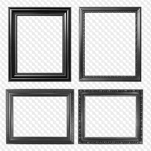 Luxury Frame-Picture, 70 images in transparent PNG format