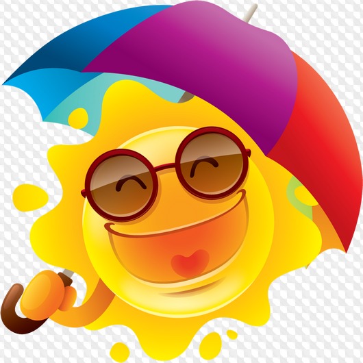 Fun Sun Clipart with transparent background, PNG, free download