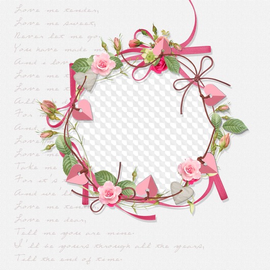 Updated: 47, Floral vignette, frames in PNG format