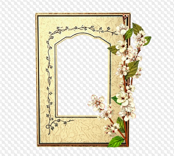 Updated: 47, Floral vignette, frames in PNG format
