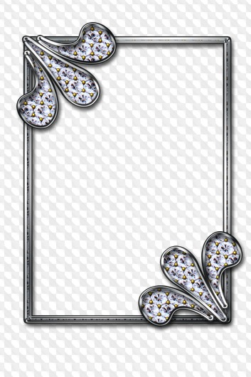 10 PNG, 10 PSD, marcos decorativos de plata con fondos transparentes