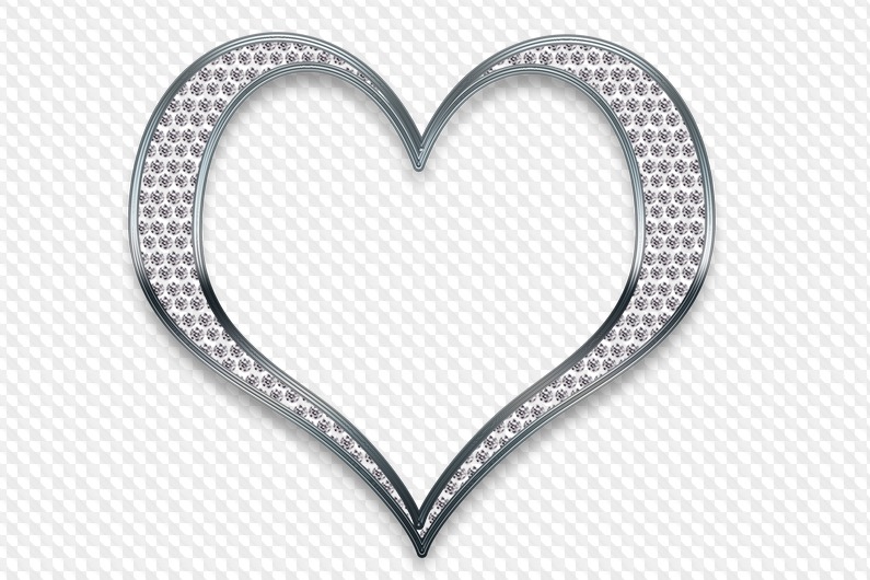 10 PNG, 10 PSD, marcos decorativos de plata con fondos transparentes