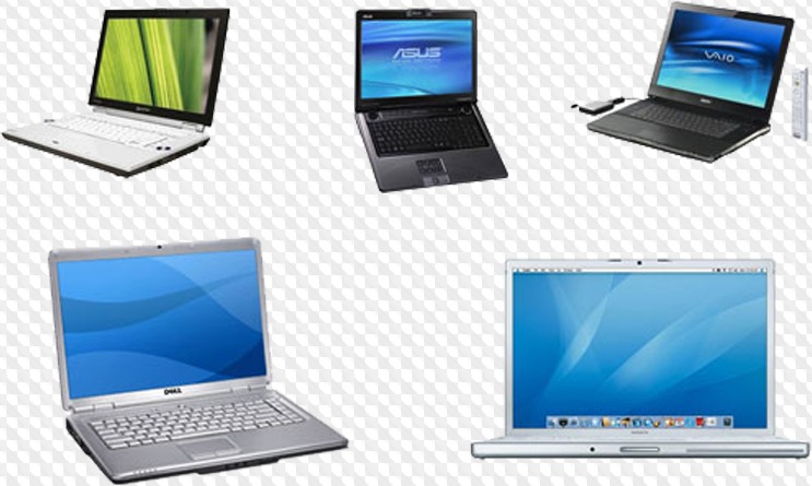 Laptops: in multi-layered PSD file
