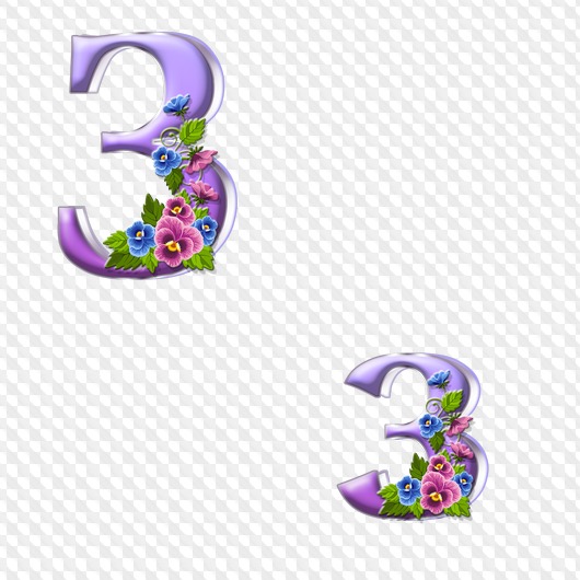 70 PNG, Purple with spring flowers Alphabet, letters, numbers and ...