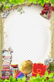 PSD, PNG, Photo frame, Goodbye school