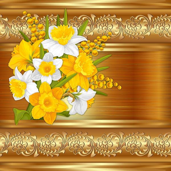 spring flowers PSD source