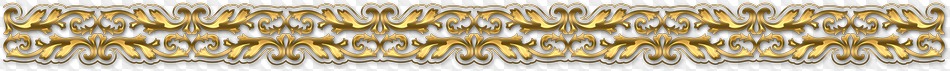 PSD, 8 PNG, Gold Border Line on a transparent background