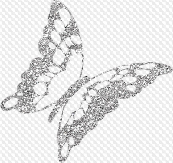 PSD, 27 PNG, Glitter frames and design elements on transparent background