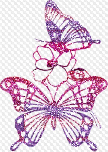 PSD, 27 PNG, Glitter frames and design elements on transparent background