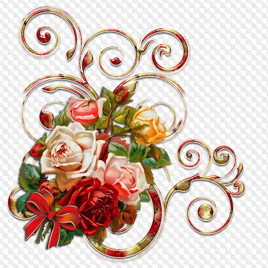 Png Curls with flowers, free png images, download