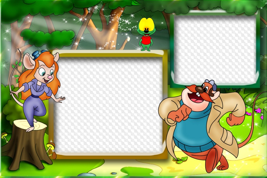 PSD, 5 PNG, Childrens Frames for photoshop, free download