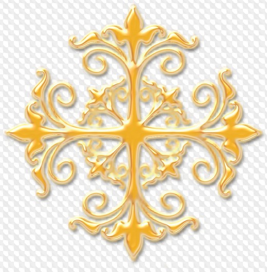 Gold decorative elements psd, png on transparent background for design ...