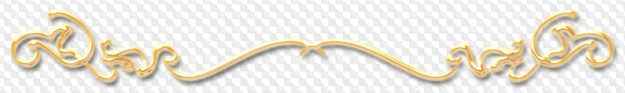 Gold decorative elements psd, png on transparent background for design ...