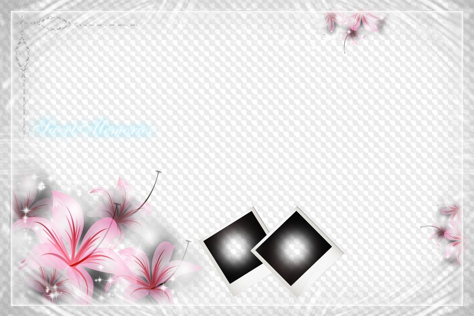 Frame for romantic photos - Air lilies and sweet memories