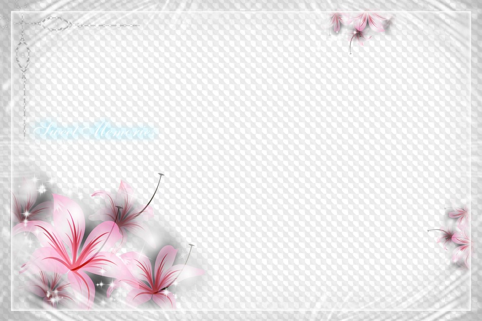 Frame for romantic photos - Air lilies and sweet memories