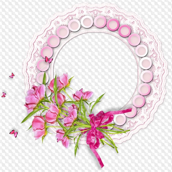 11 PNG, Flower Frames-cuts png for the vignettes with flower clusters