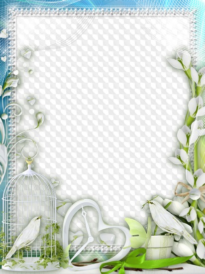 Spring frames, Happy early spring, 23 PNG frames on transparent background