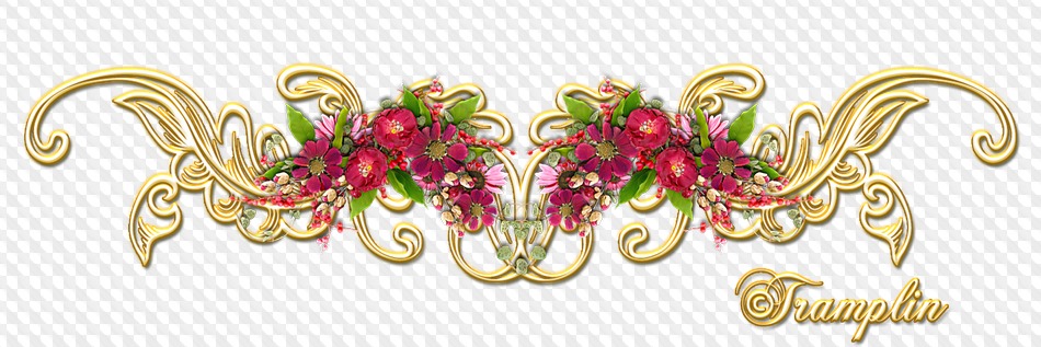 10 PNG, Brilliant curls with flowers on transparent background