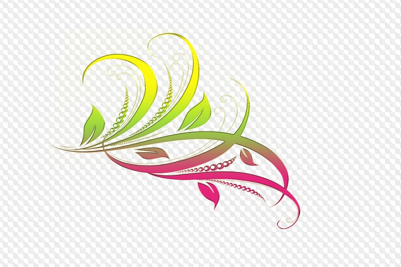 12 PNG, Curls for design on transparent background