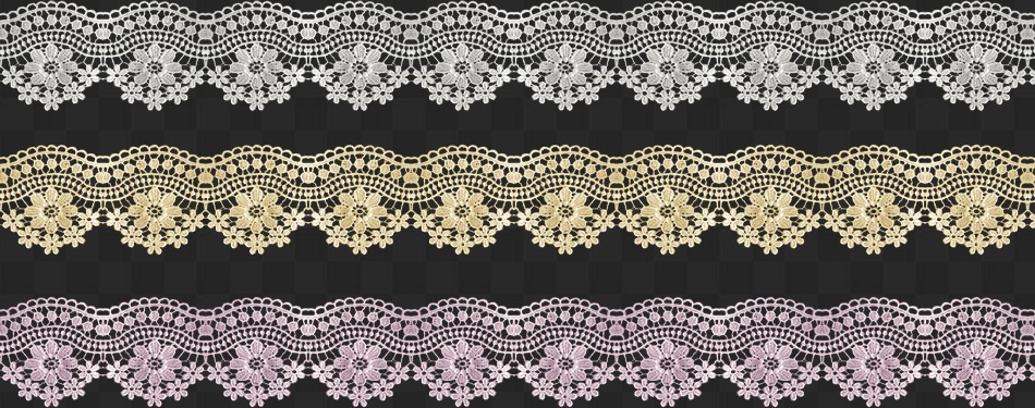 36 transparent PNG, Lace: borders, ribbons