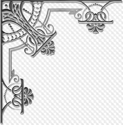 Updated: 2 PSD, 40 PNG, Gold and Silver Corners on transparent ...