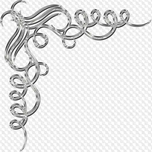 Updated: 2 PSD, 40 PNG, Gold and Silver Corners on transparent ...
