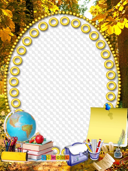 First class, school, photo frame, psd, png