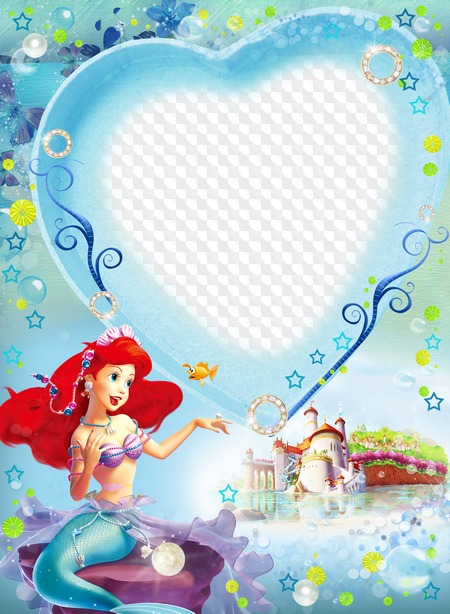 Ariel, photo frame with a mermaid