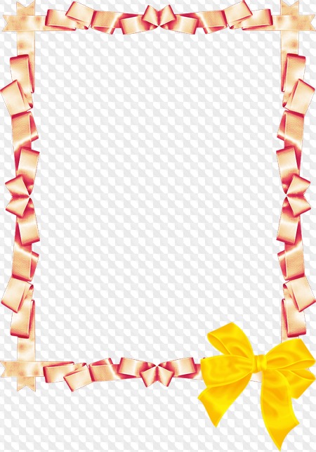 10 PNG, Free Frames with bows on transparent background, download