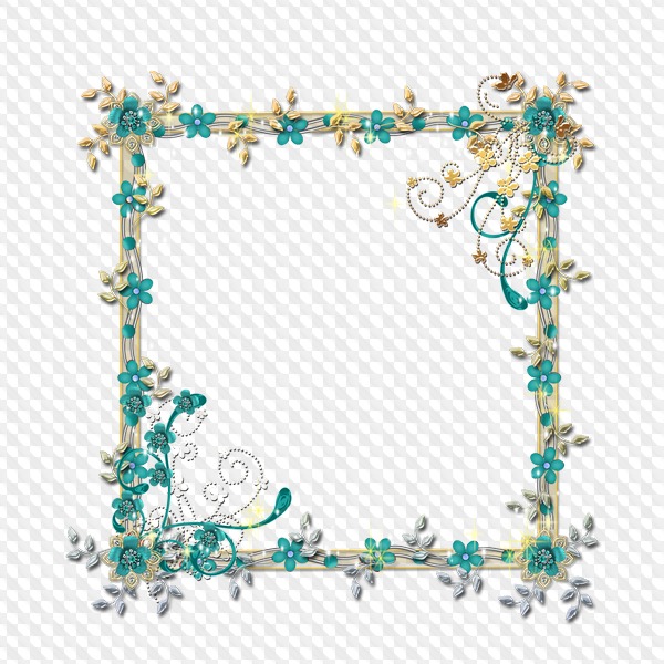 5 PNG, Decorative frames for design, photo frames with transparent ...
