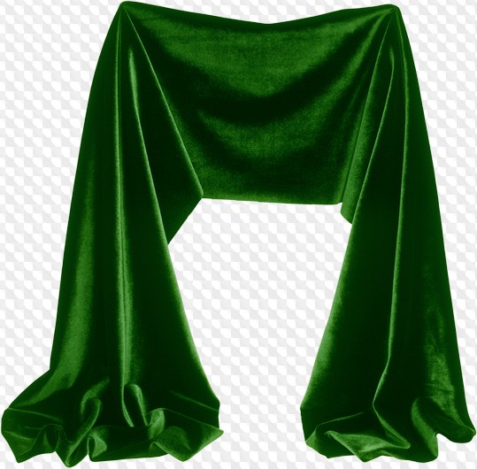 21 PNG, Rich fabrics, gathered pleats on transparent background