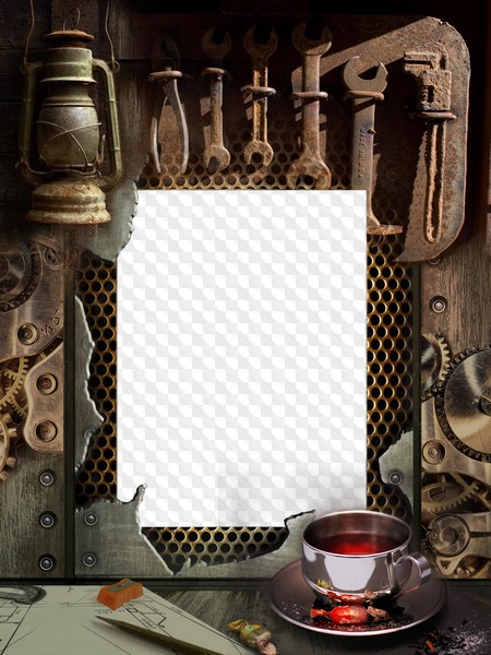 For men, photo frame template