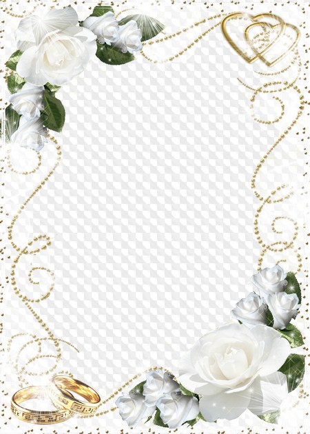 Photo Frame Wedding Roses