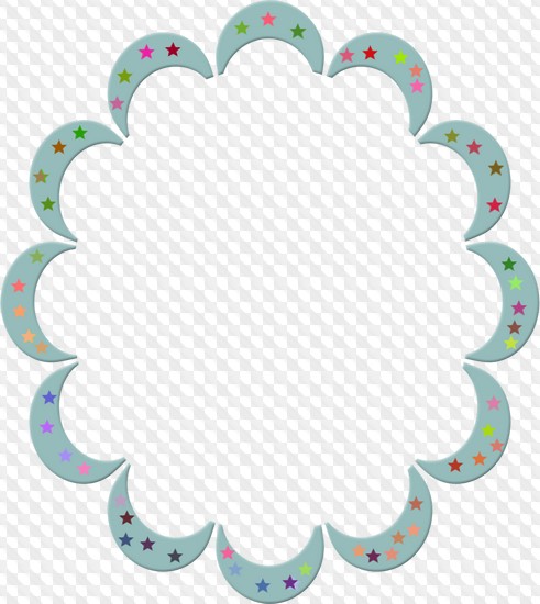 PSD, 6 PNG, Decorative frames for design with transparent background