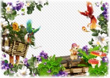 Fairytale forest, photo frame