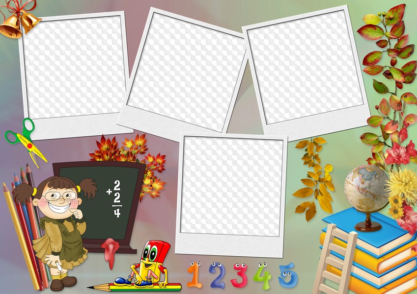 Children frame - After the summer holidays we meet at school ...