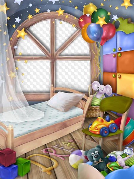 Photo frame for children - Dream a little ( free frame psd, free download )