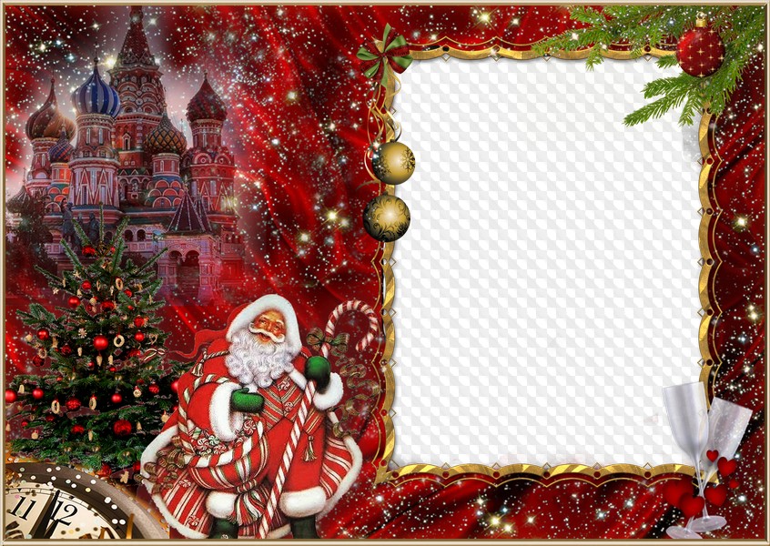 Christmas frame, winter has come