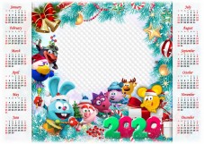 2020 Calendar template PSD, PNG, for Photoshop