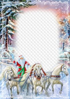 Christmas Santa Claus Free Photo Frame Template ( PSD | PNG ) Download