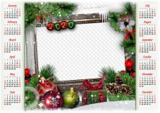 2020 Calendar template PSD, PNG, for Photoshop