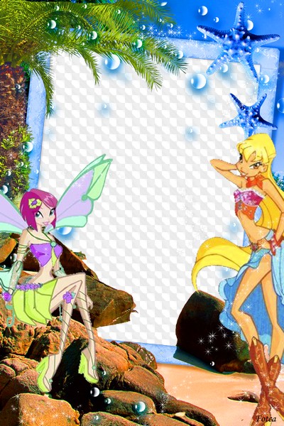 Three PNG, Winx, photo frames