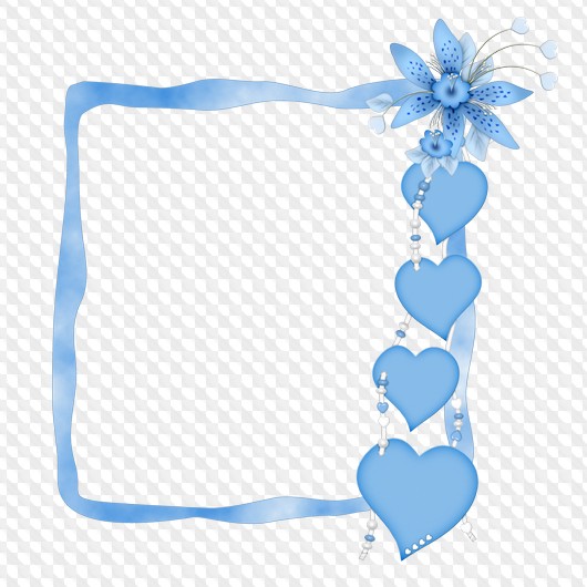 28 PNG, Scrap set Sky Blue, PNG with transparent background