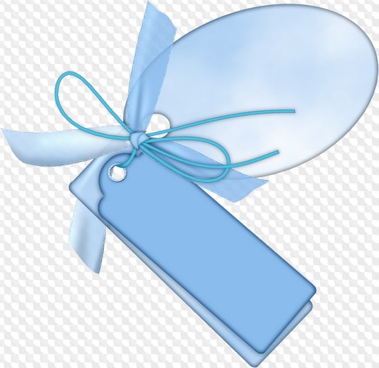 28 PNG, Scrap set Sky Blue, PNG with transparent background