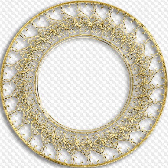 28 PNG, Round frames on transparent background
